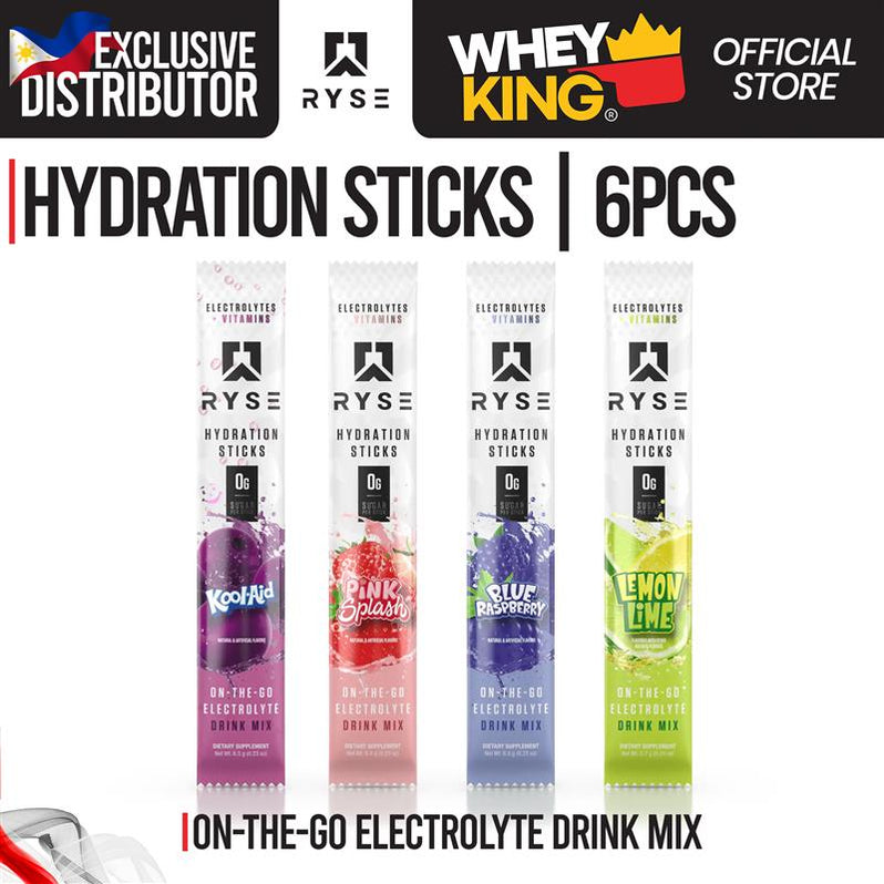 RYSE Hydration Sticks Hydration & Electrolytes - 6pcs — Whey King ...