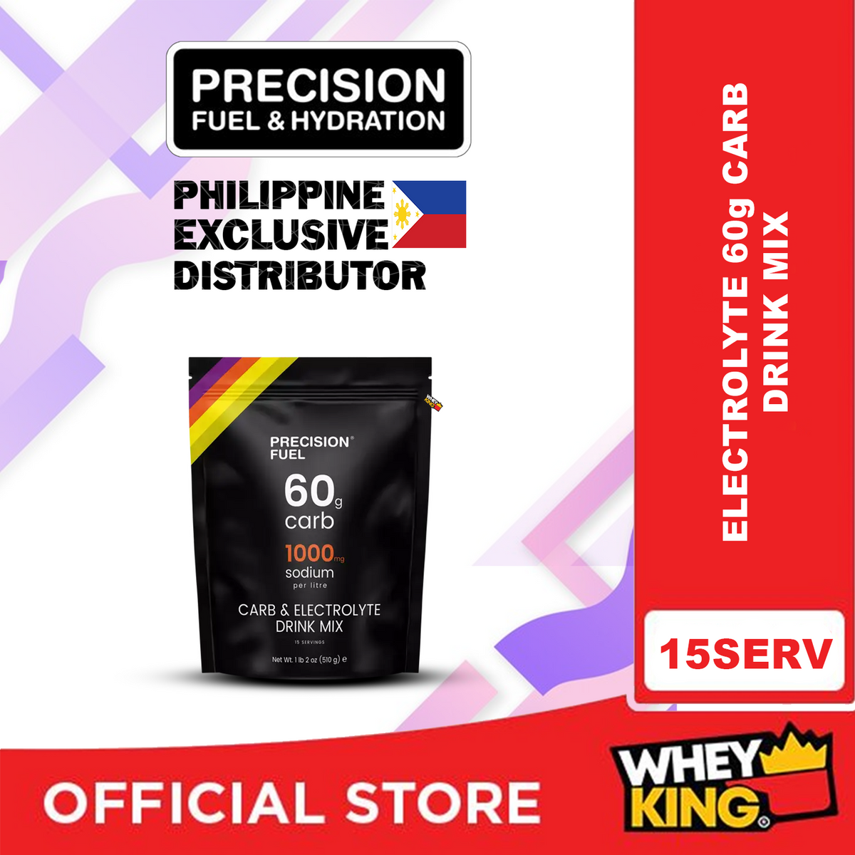 Precision Fuel & Hydration PF Carb & Electrolyte Drink Mix - 15 Servin ...