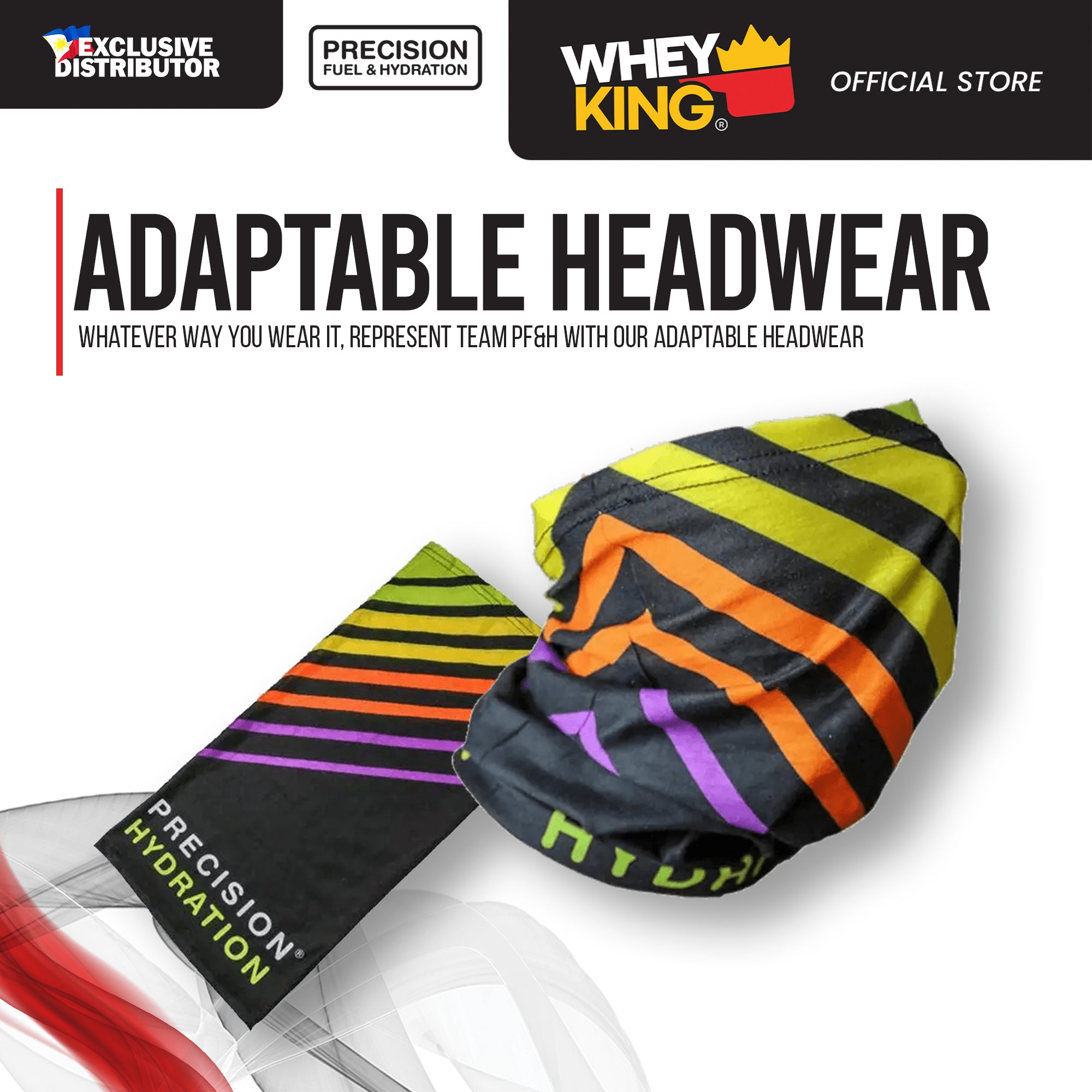 Precision Fuel & Hydration PF Adaptable Headwear — Whey King Supplements