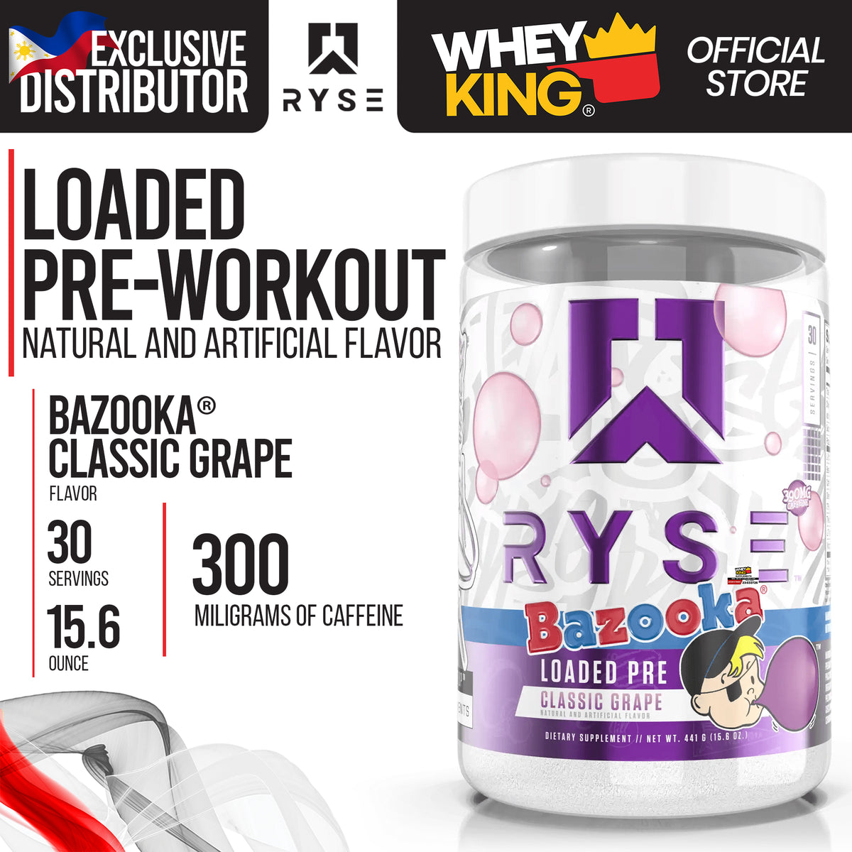 RYSE - Loaded Pre Workout — Whey King Supplements