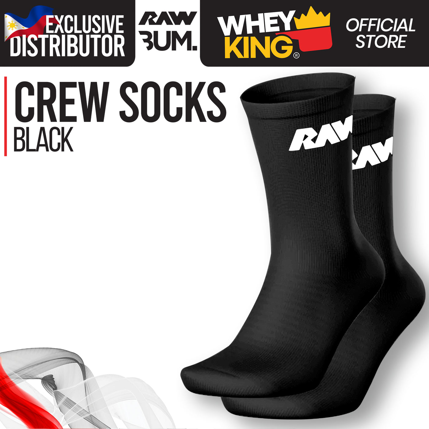 RAW Nutrition | CBUM Crew Socks — Whey King Supplements