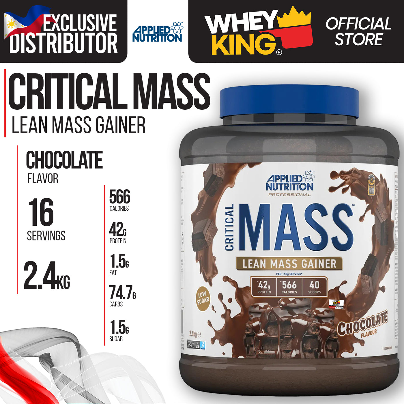 Applied Nutrition Critical Mass Gainer — Whey King Supplements