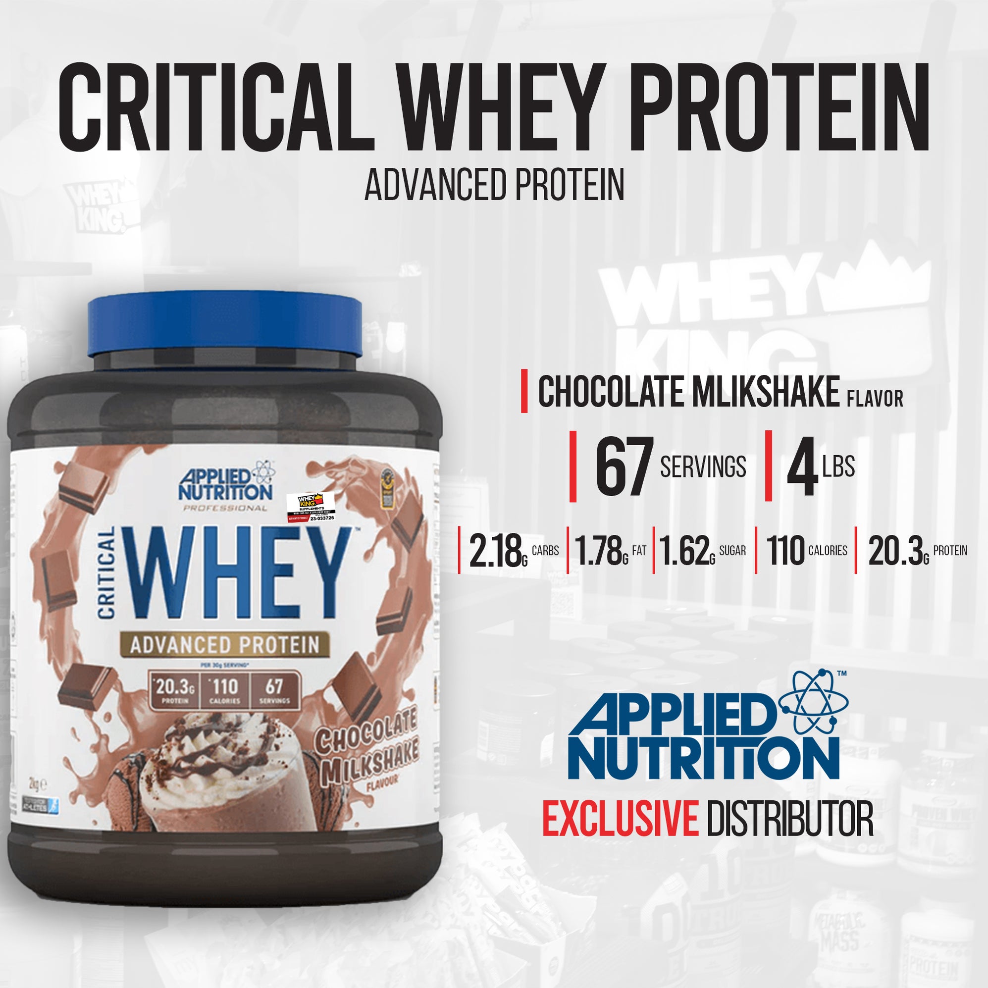 Applied Nutrition - Critical Whey — Whey King Supplements