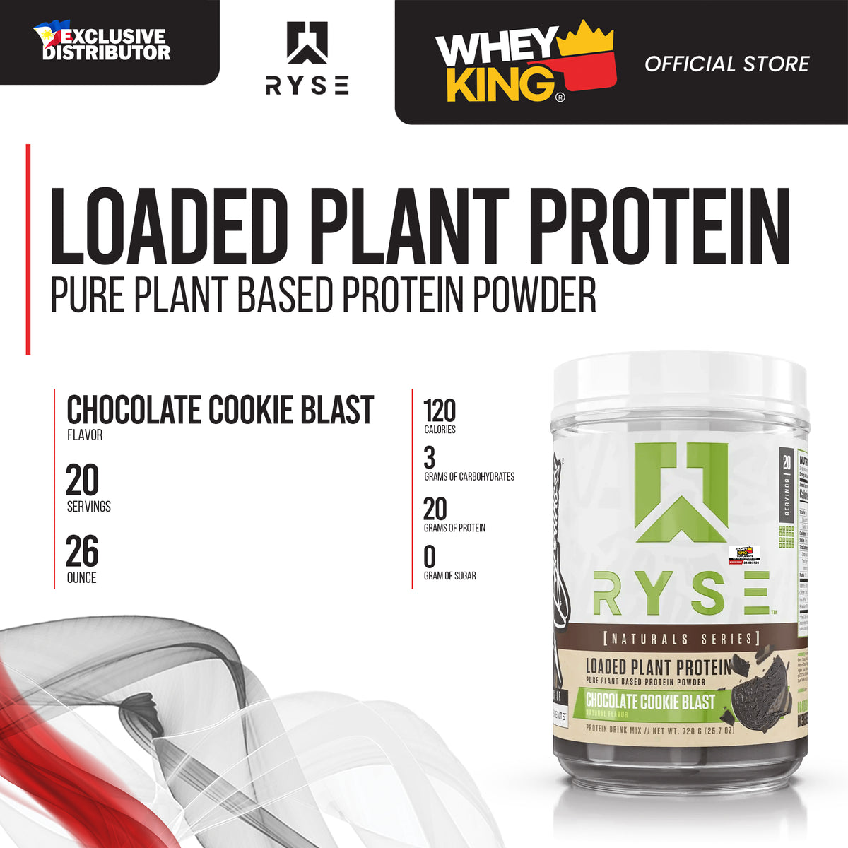 Clearance Sale RYSE Loaded Plant Protein FREE SHAKER Exp. March 2026 ...