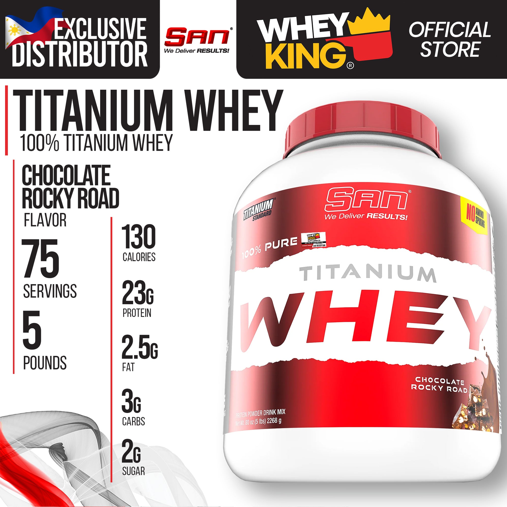 San Nutrition Titanium Whey (5lbs) — Whey King Supplements