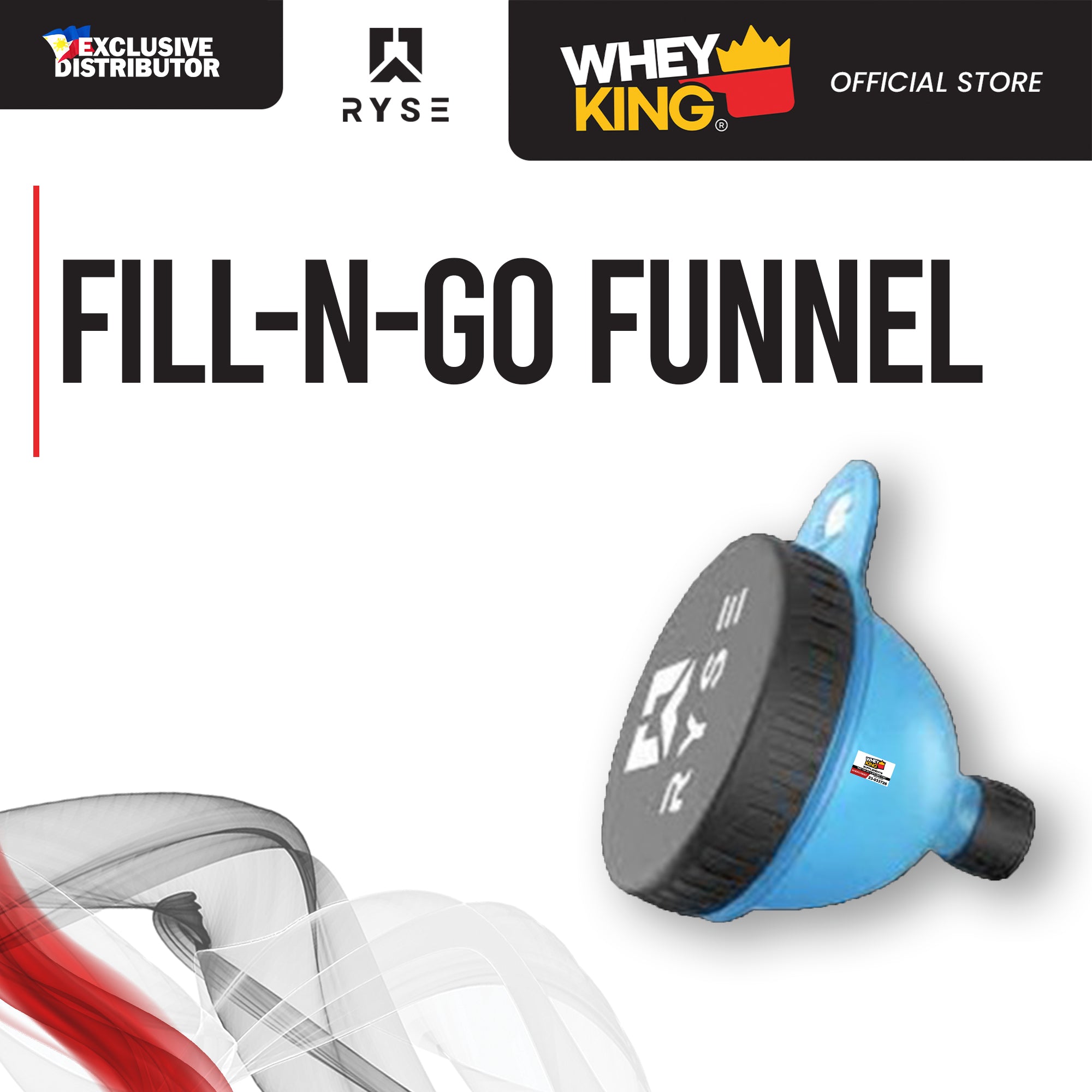 RYSE FILL-N-GO FUNNEL — Whey King Supplements