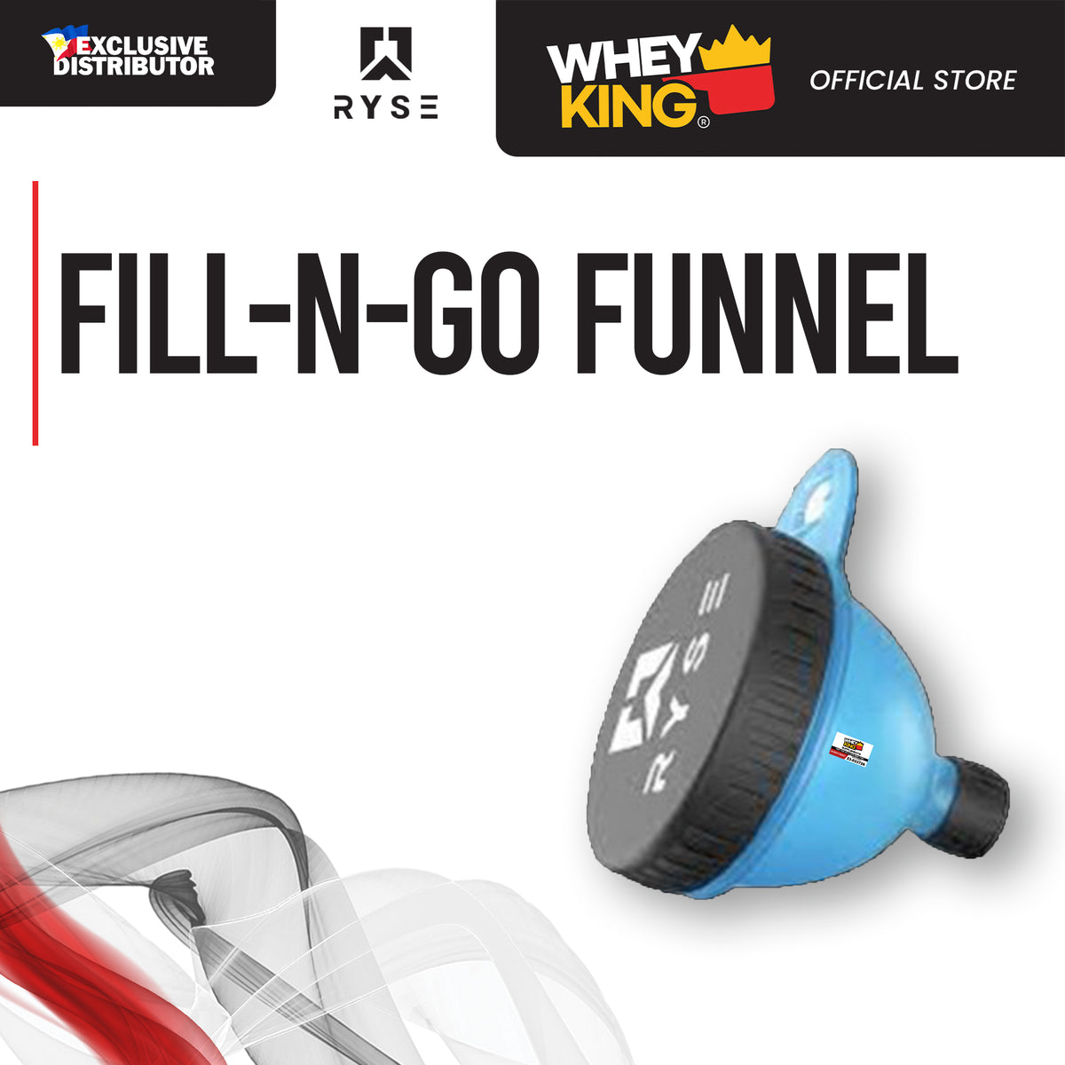 RYSE FILL-N-GO FUNNEL — Whey King Supplements