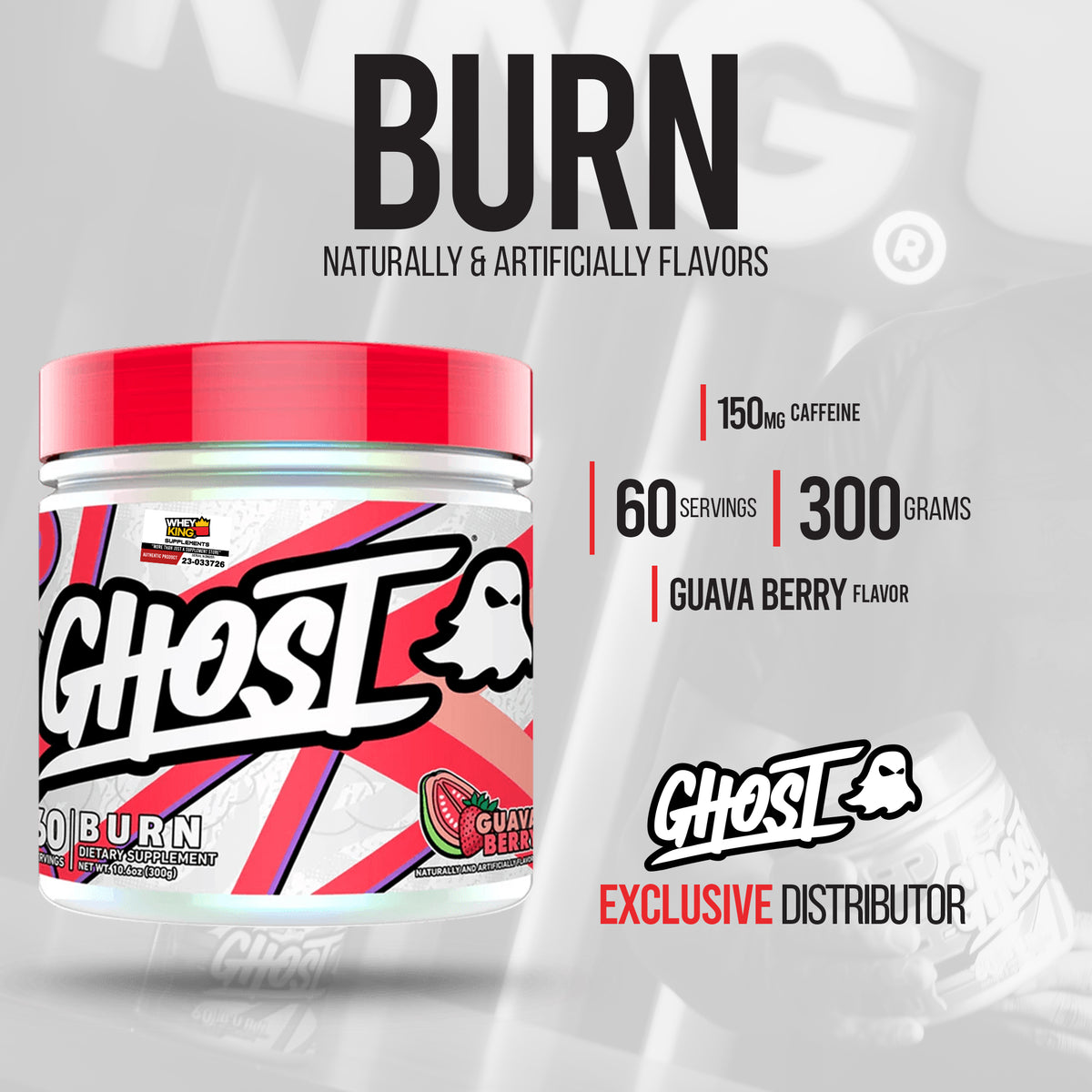 Ghost Lifestyle BURN PRE-WORKOUT — Whey King Supplements