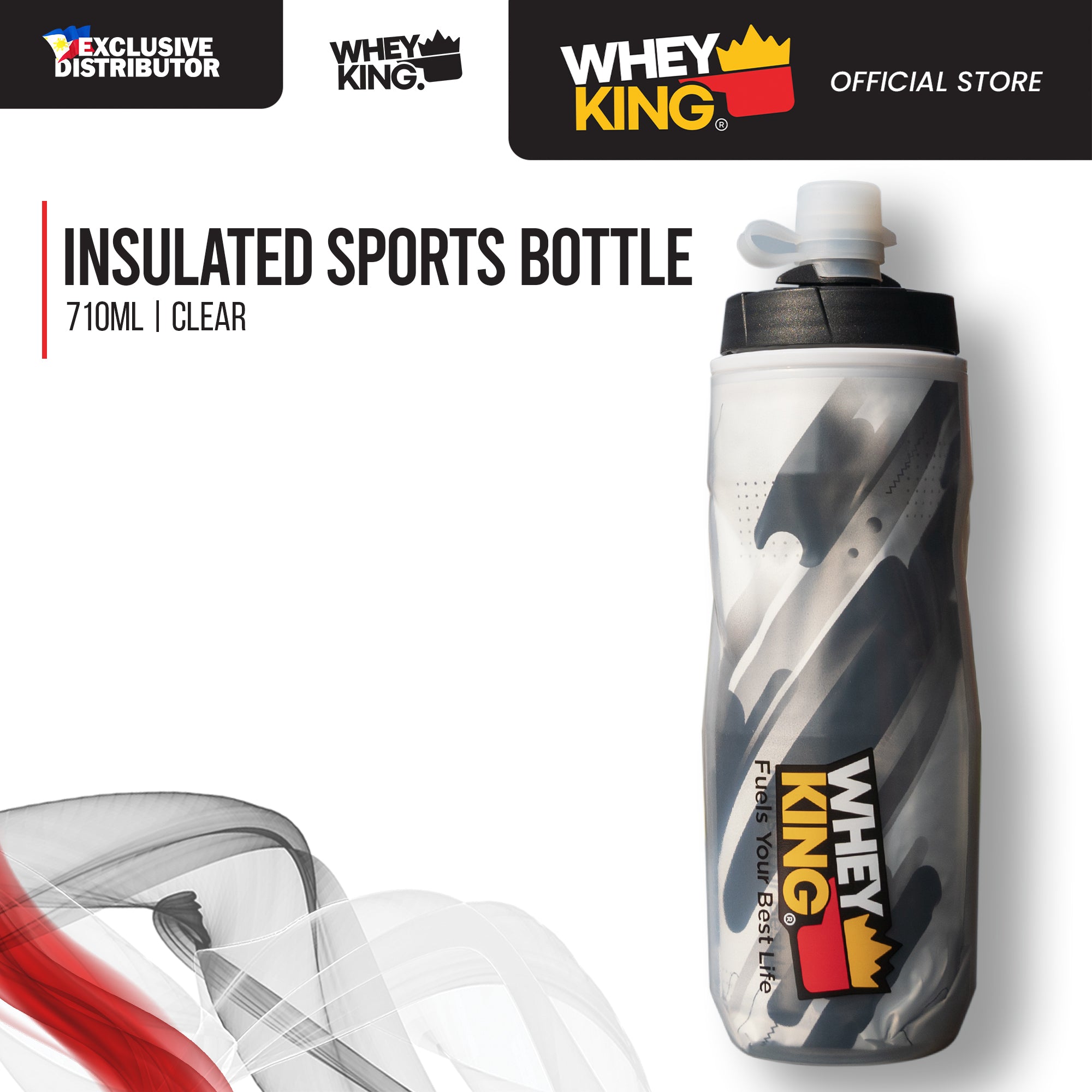 Whey King Insulated Sports Bottle | 710ml — Whey King Supplements