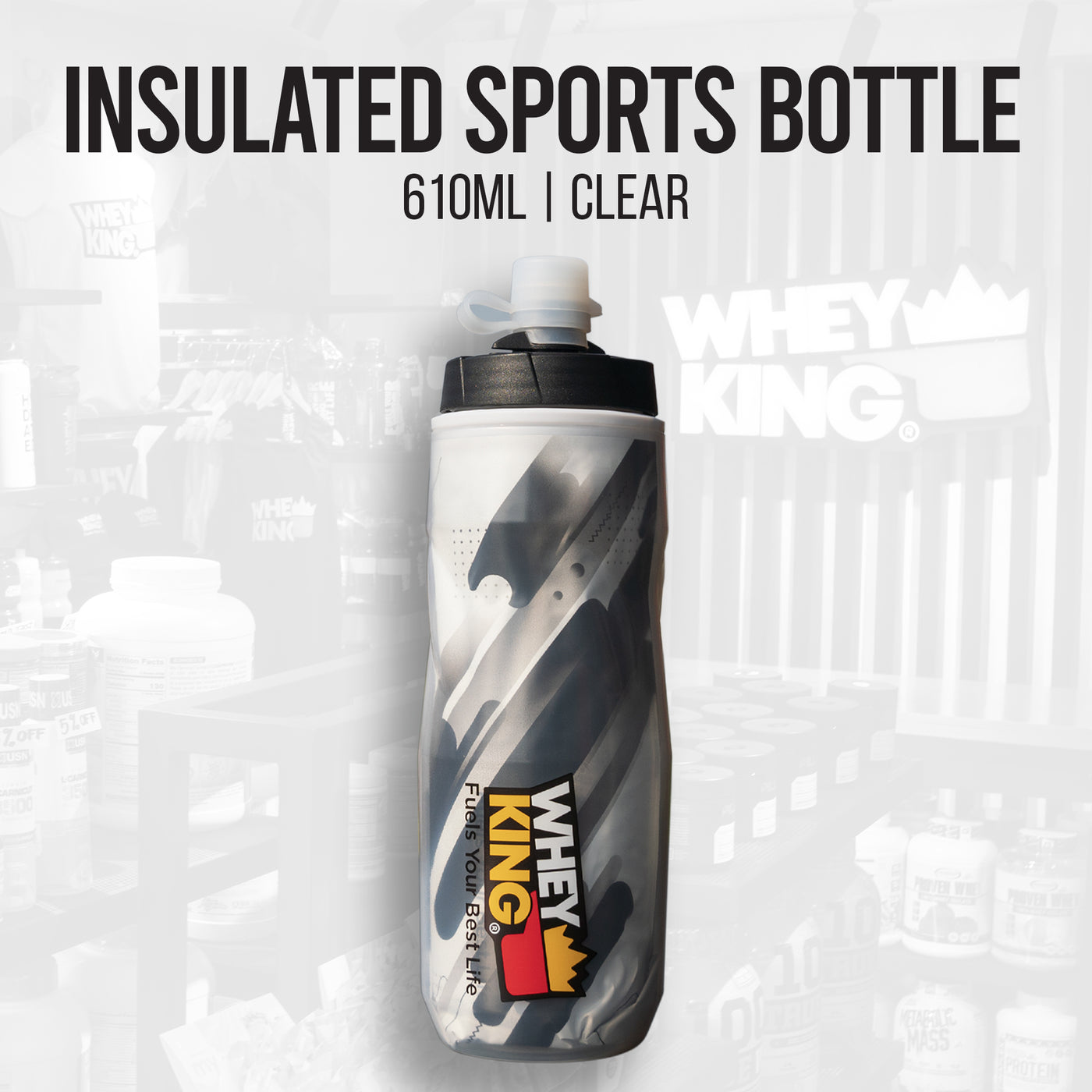 Whey King - Insulated Sports Bottle - 610ml (Premium Bottle) — Whey ...