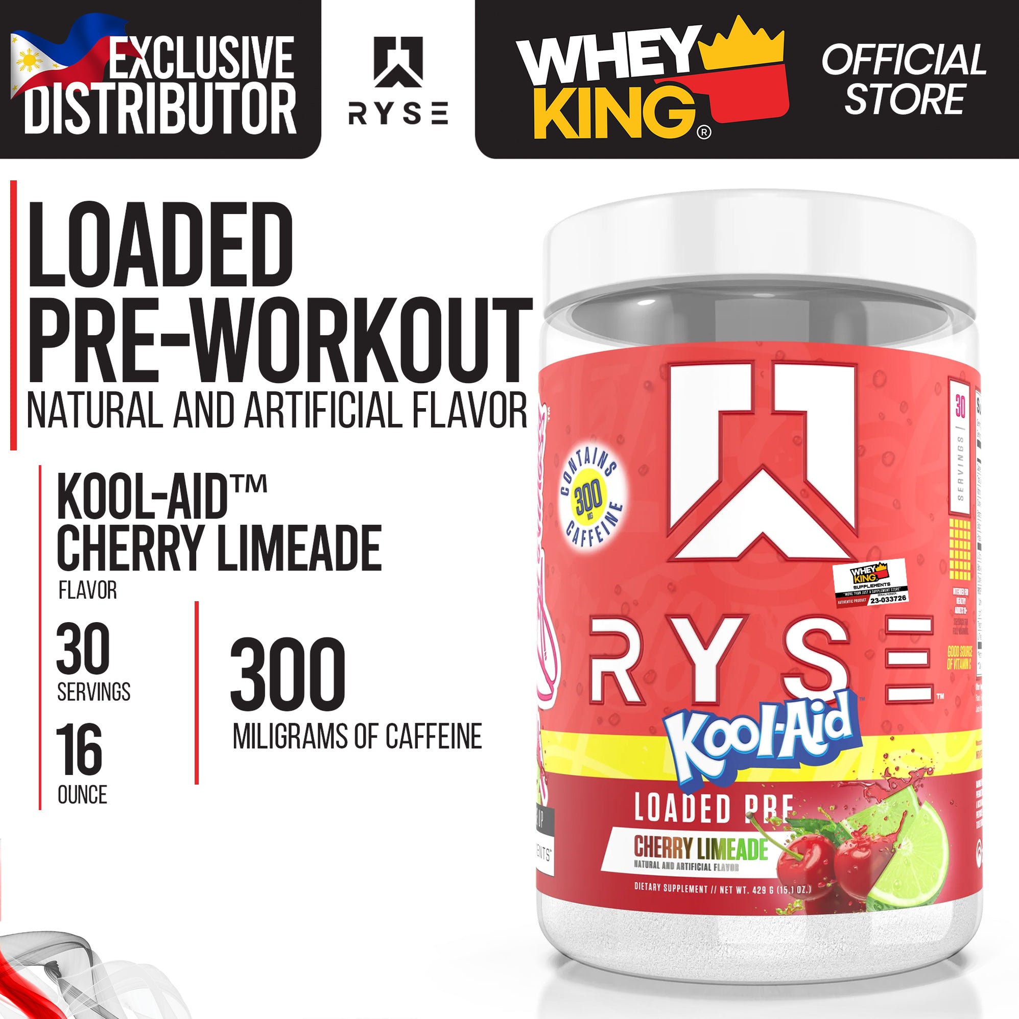 RYSE - Loaded Pre Workout — Whey King Supplements
