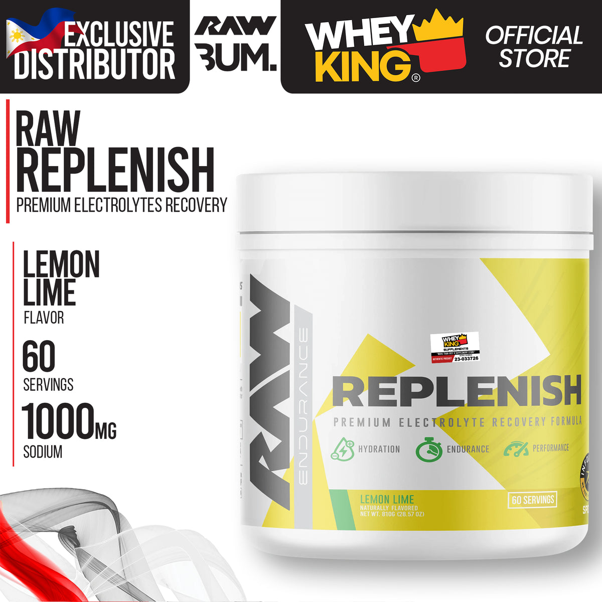Raw Cbum Replenish Premium Electrolyte Recovery Formula — Whey King ...