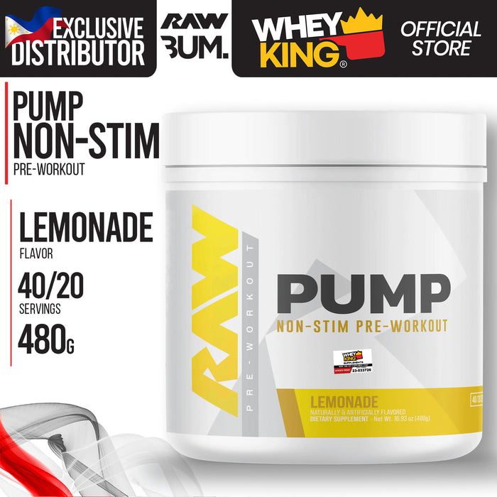RAW Nutrition | CBUM - Pump Non-Stim Pre-Workout — Whey King Supplements