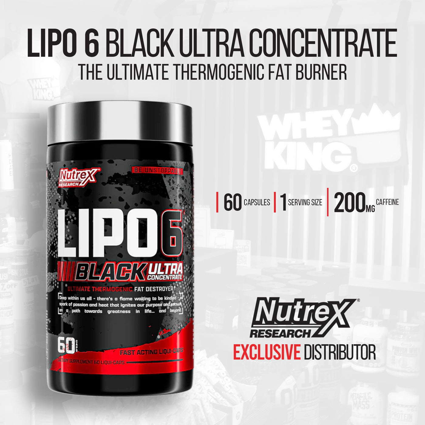 Nutrex - Lipo 6 Black UC — Whey King Supplements