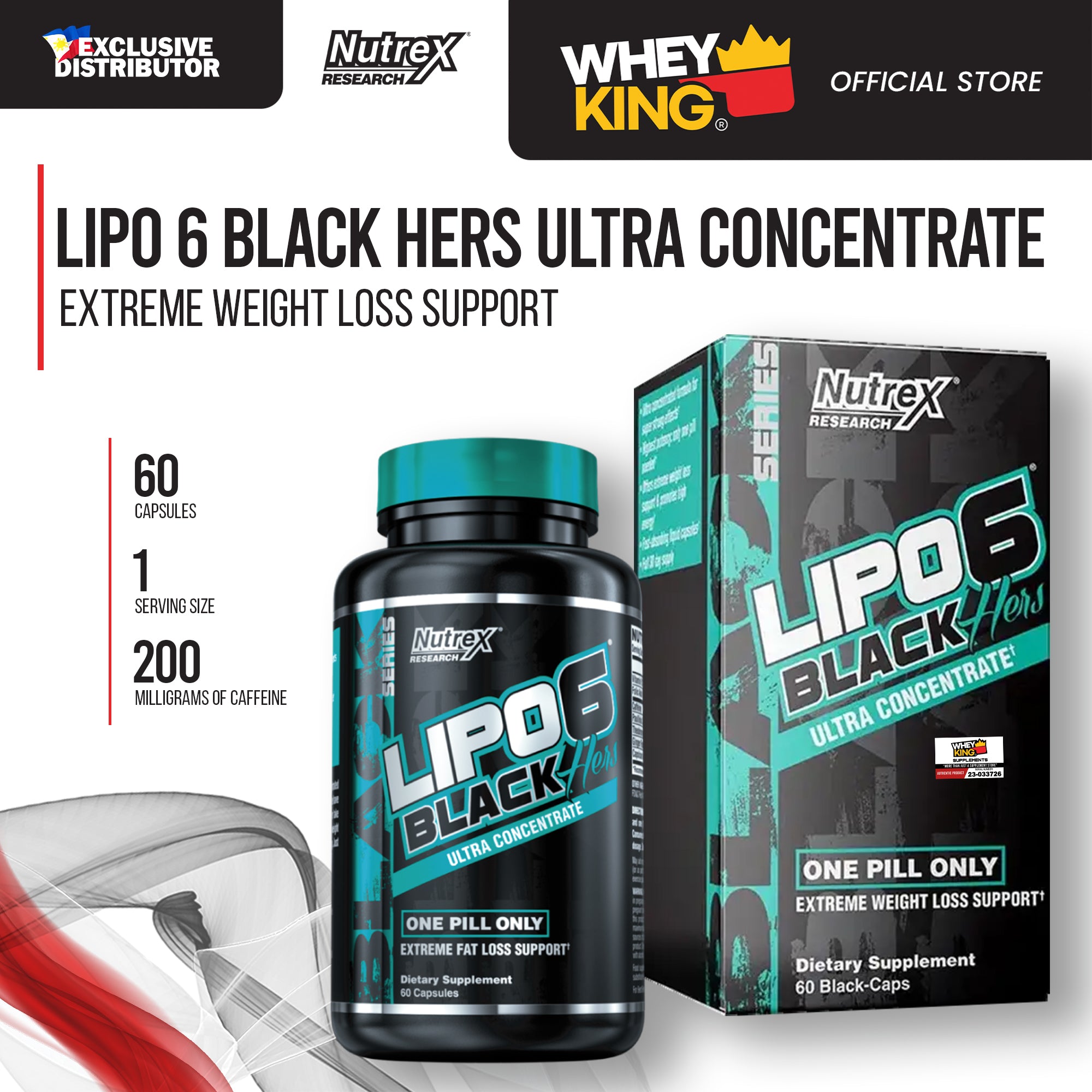 NUTREX LIPO-6 BLACK HERS ULTRA CONCENTRATE 60 CAPS At Rs, 02/29/2024