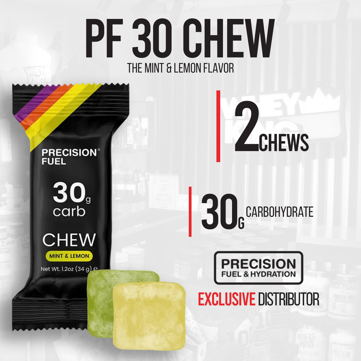 Precision Fuel & Hydration PF 30 Chews Mint & Lemon — Whey King Supplements
