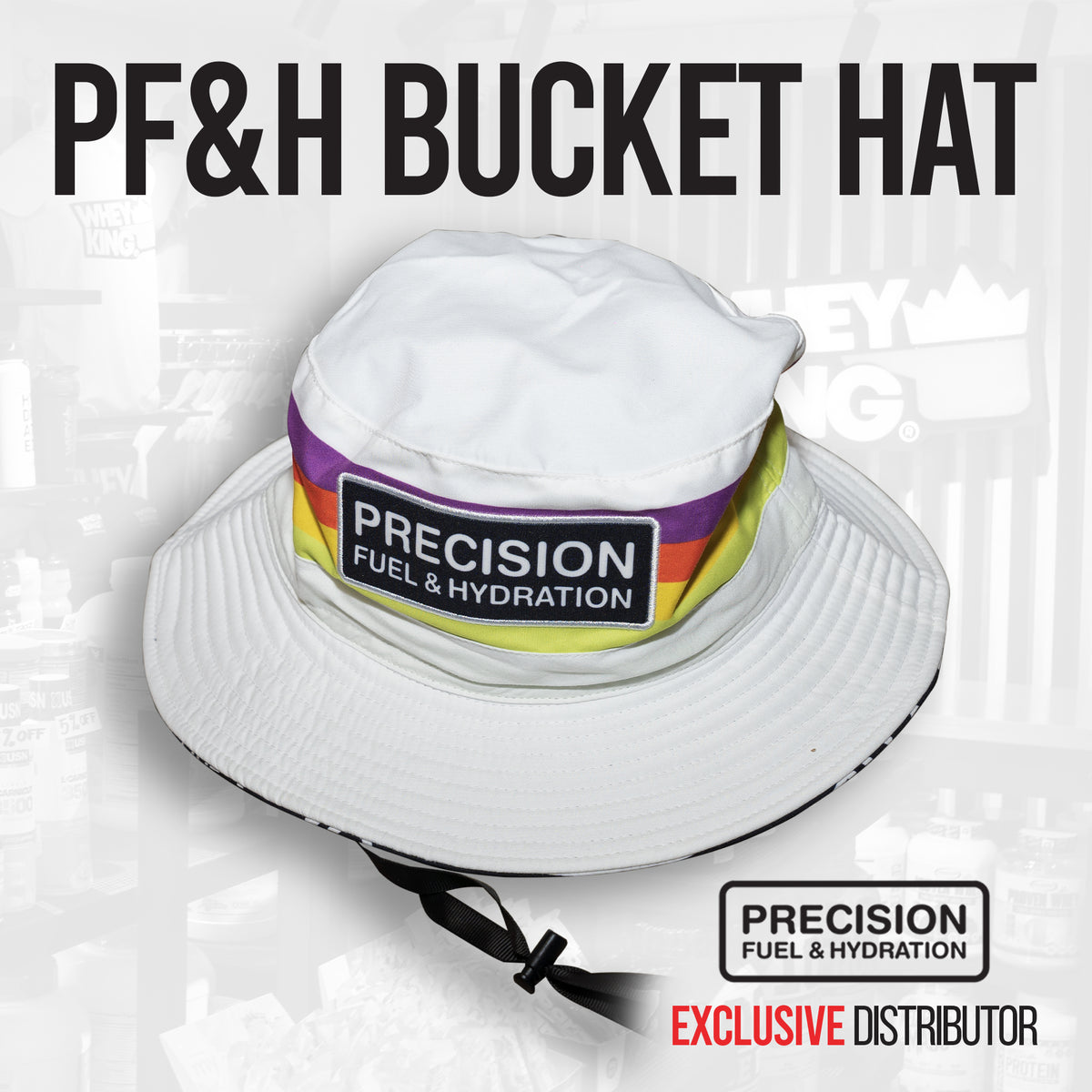 Precision Fuel and Hydration Bucket Hat — Whey King Supplements