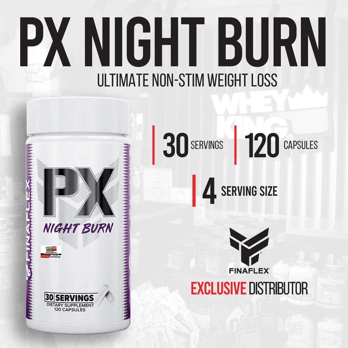 Finaflex PX Night Burn Ultimate Non-Stim Weight Loss — Whey King ...