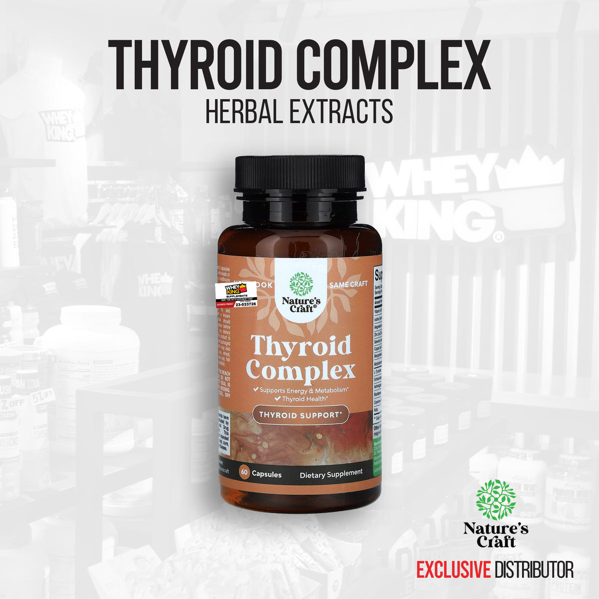 BUY1 GET 1= Natures Craft Thyroid Complex - 60 Capsules EXP 08/31/2025 ...
