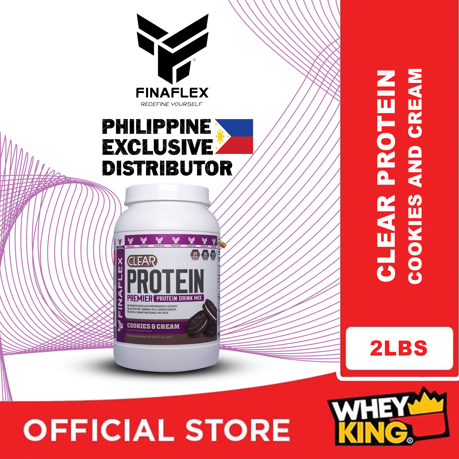 Finaflex Clear Protein Premier Protein Drink - 2lbs — Whey King Supplements